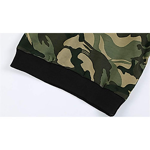 Mud Kingdom Boys Jogger Sets Long Sleeve Camo Gray Casual Size 7-8