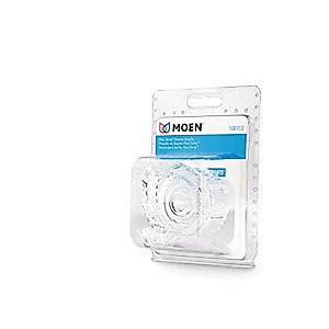 Moen 100710 Posi-Temp One-Handle Tub and Shower Replacement Knob Handle Kit, White and Chrome Knob Insert