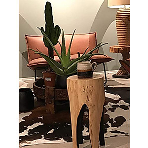 Ski Lodge Table, Rustic Nightstand, Barn Wood Furniture, Stump Table, Small Round Table