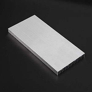 Aluminum Heat Sink Heatsink Module Cooler Fin for High Power Amplifier Transistor Semiconductor Devices with Dense 19 pcs Fins 11.8"(L) x 5.51"(W) x 0.79"(H) / 300 mm (L) x 140 mm (W) x 20 mm (H)