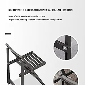 Folding Dining Table Set, Mobile Drop Leaf Dining Kitchen Table with 4 Chairs, Wood Simple Storage Table with 2 Wheels for Kitchen Dining Room Living Room Family Gathering. (1.5M)