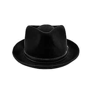 Stetson Men&#039;s Fedoras, Black, X-Large