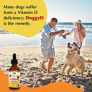 Doggyd Vitamin D3 Liquid for Dogs Cats, 60mL, 60 Count at 1ml Dose