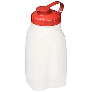 Rubbermaid 071691309116 Home 1776348 Servin' Saver Storage Bottle, 1-Pack, White