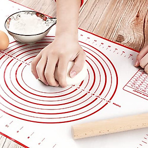 Silicone baking pad, reusable food-grade silicone counter pad, used for making cookies, macaroni, bread and pastries