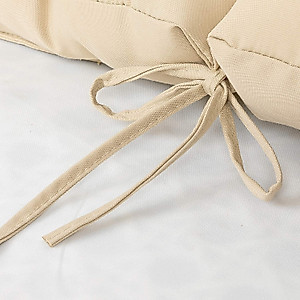 ARTPLAN Outdoor Cushions of Adirondack Chair with High Back Wicker Tufted Pillow for Outdoor Furniture Set of 1, 44"X21"X4", Beige