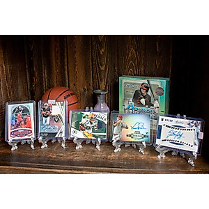 10 Display Stands for Trading Cards and Toploaders - Showcase Your Collection - for Regular and Graded or Encased Top Loaders - Invest x Protect (Toploader Display Stands, 10 Pack)