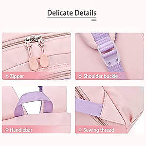 oygejmt Girls Backpack Cute Rabbit Elementary School bags Middle Bookbags Casual Daypack Backpacks Durable Lightweight Travel Bags (Purple)