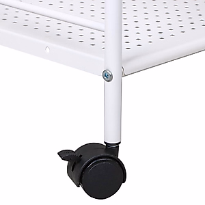 World Pride Rolling Salon Trolley Cart, 3 Tier, White