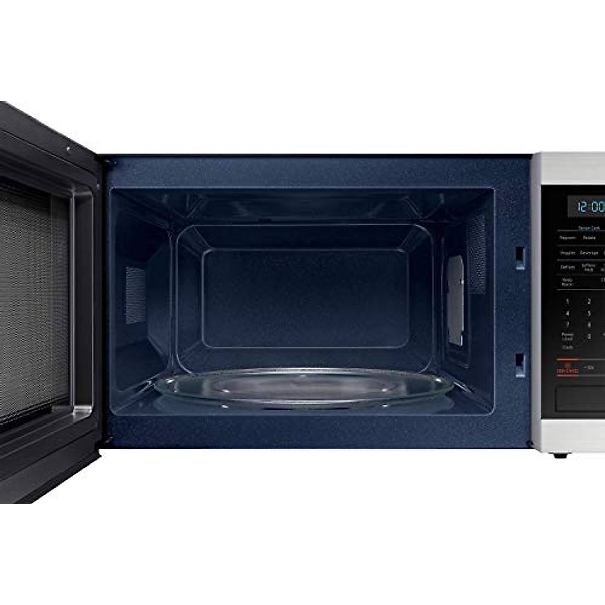 SAMSUNG Countertop Microwave Oven with 1.9 Cu. Ft. Capacity - Smart Sensor, Easy to Clean Interior, 950 Watts of Power, Auto Defrost, Child Safety Lock - Stainless Steel - MS19N7000AS/AA