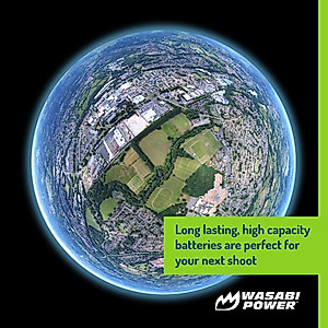 Wasabi Power Insta360 ONE X2 Battery (2-Pack) and Dual USB Charger Base Bundle Compatible with Insta360 ONE X2 Camera (Not Waterproof)