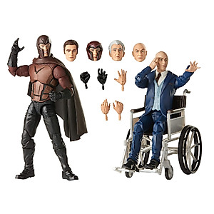 Marvel Hasbro Legends Series X-Men Magneto and Professor X 6-inch Collectible Action Figures Toys, Ages 14 and Up