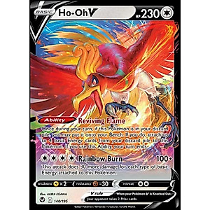 Ho-oh V 140/195- Silver Tempest - Pokemon Ultra Rare Card - Holo Foil