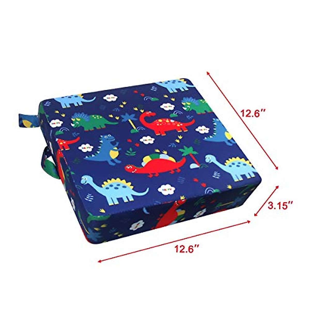 Sunmall Dining Chair Heightening Cushion Portable Dismountable Adjustable Highchair Booster for Baby Toddler Kids Infant Washable Thick Chair Seat Pad Mat (Dark Blue)