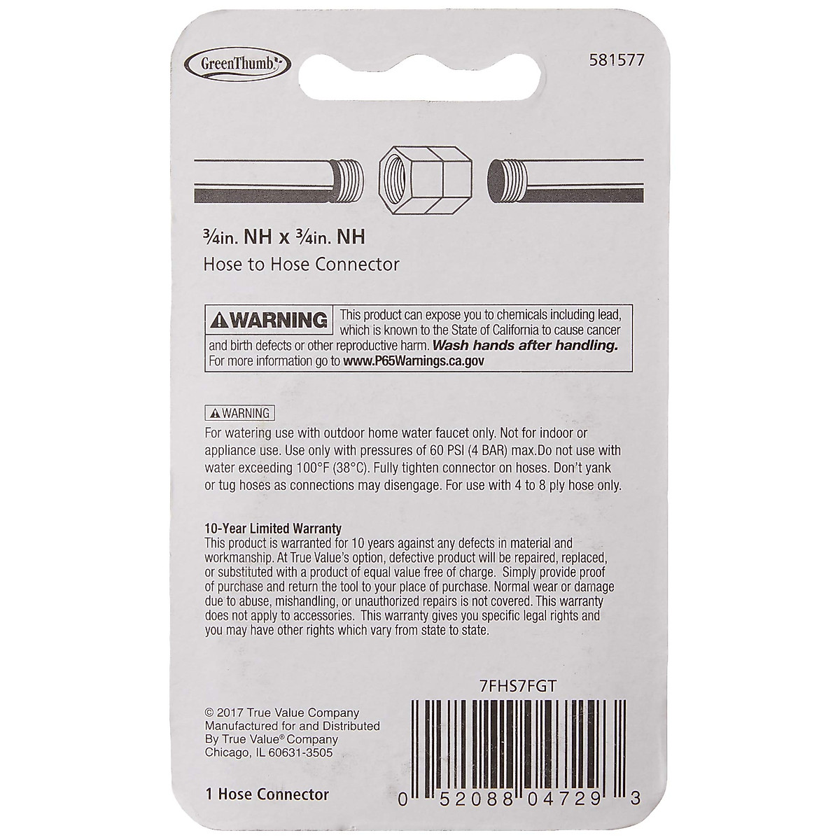 Bosch Garden and Watering Bosch Garden & Watering Green Thumb 7FHS7FGT Hose Connector