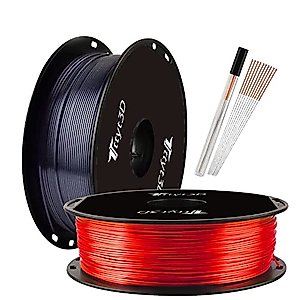 3D Printer PLA Filament 1.75mm，Silk Sparkle Black+Silk red