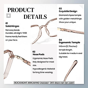 ROCKNIGHT ARROWING Blue Light Glasses Men Women Computer Gaming Glasses Fashion