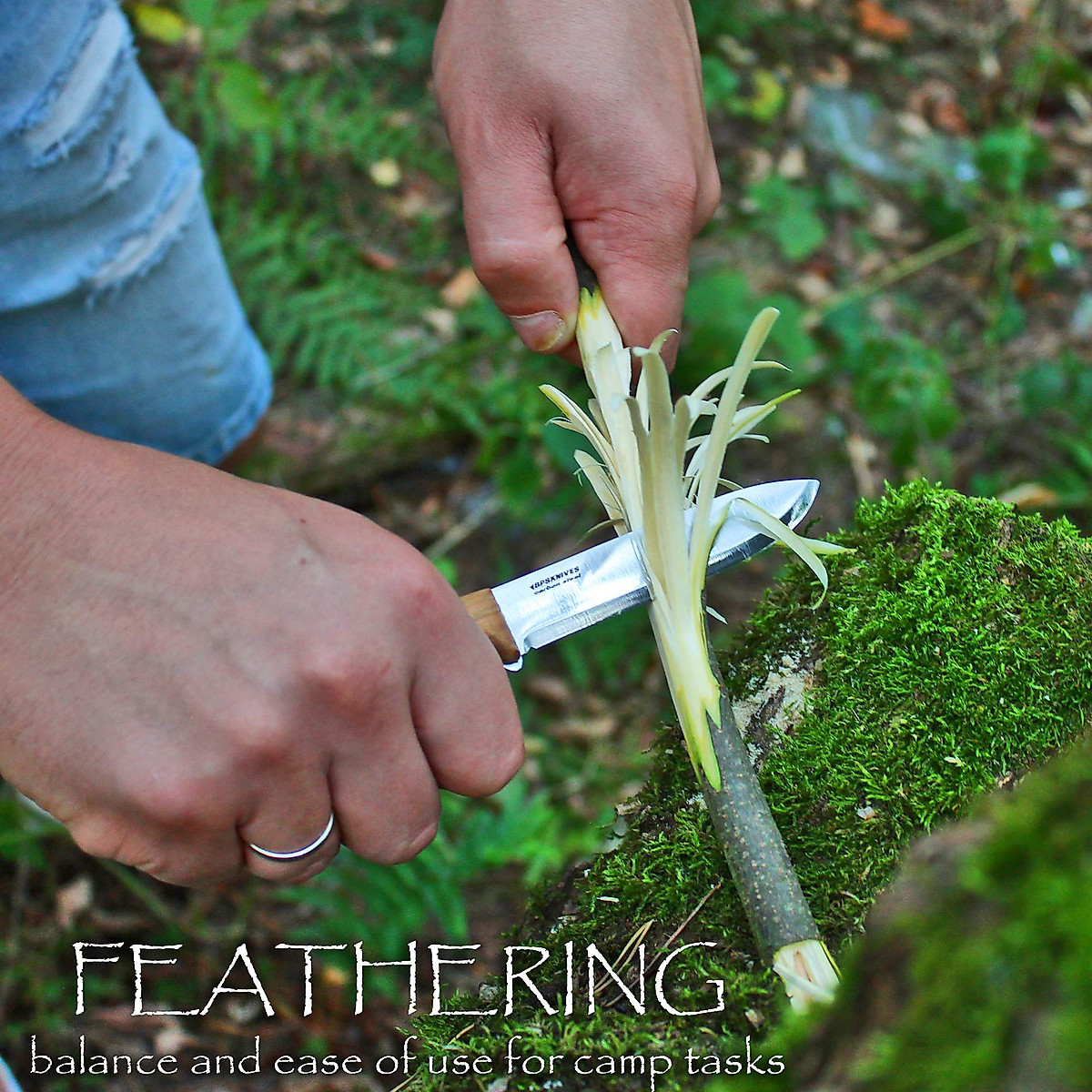 BPS Knives Bushcraft Knives Set - Adventurer + BS1FTS - Fixed-Blade Carbon Steel Knives with Leather Sheaths and Firestarter - Full-Tang Fixed-Blade Knife - Camping Knives