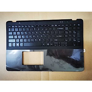 Replacement Palmrest Upper Top Cover W/Keyboard US Backlit for Sony VAIO SVF15A SVF15AC1QL SVF15AA1QL SVF15A15CXB SVF15A16CXB