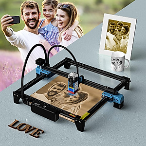 TTS-55 PRO 5500mW Laser Engraver Machine Laser Cutter Laser Cutting Engraving Tool for Wood Metal Aluminum Glass Leather