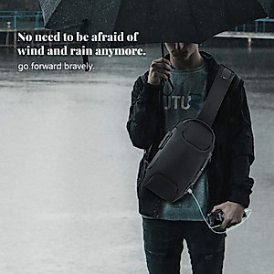 Jafeton Sling Bag Small Backpack Men Waterproof Crossbody Bag Anti Theft Chest Backpack Travel Shoulder Bag With Usb Charging Port Sling Pack With Lock Nylon Water Resistant