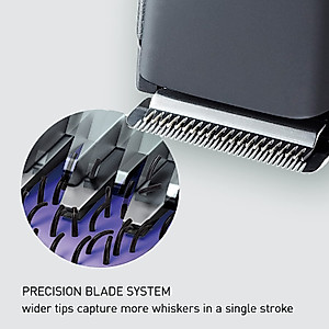 Panasonic Long Beard Trimmer for Men, 58 Length Settings and 4 Attachments for Cutting and Detailing, Cordless or Corded Operation – ER-GB96-K (Black)