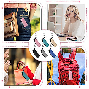 GOCOHHI Chapstick Holder, 6 Pcs Lip Balm Sleeve Pouch, Portable Lipstick Holder Bag, Clip-on Makeup Travel Accessories, Great Gift for Women