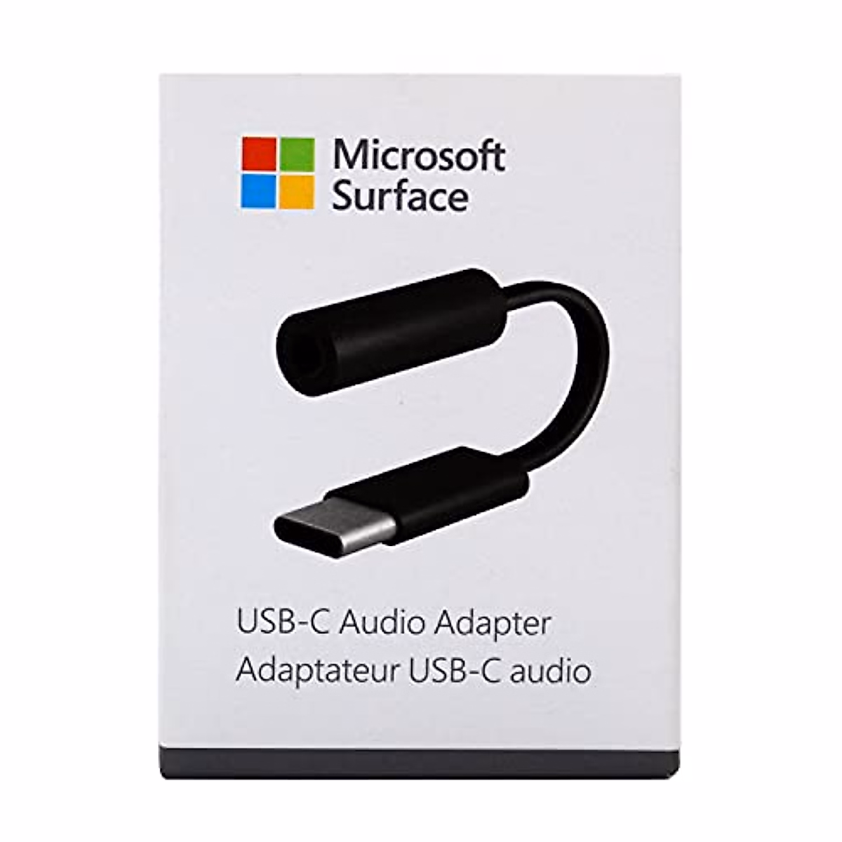 Microsoft Surface USB-C Audio Adapter 3.5mm Headphone Stereo Mini Jack (F) Black LKZ-00001