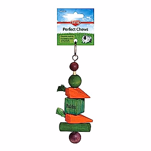 Kaytee Perfect Chews Hanging Wood Chew Toy for Pet Rabbits and Other Small Animals