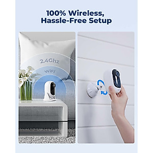 REOLINK Argus 2E 2K Wireless Cameras for Home Security, No Hub Needed, Solar Powered Outdoor Camera 3MP Night Vision, Human/Vehicle Detection, Local Storage, Compatible with Alexa, (2 Pack)