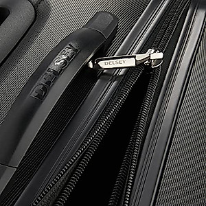 Delsey Paris Adults-Unisex's Hand Luggage, Black, XL (80 cm-109 L) New