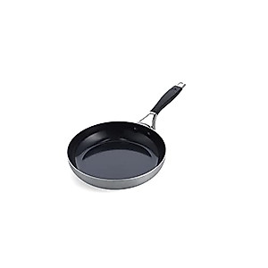 BK Intelligence Stainless Steel Induction 9.5" Nonstick Frying Pan Skillet, PFAS Free, Dishwasher Safe, Black