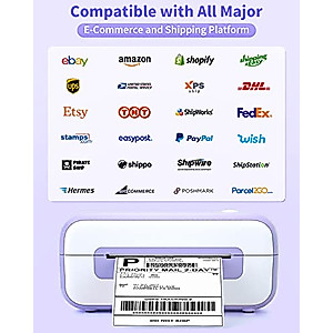 Phomemo 4x6 Shipping Label Printer for Small Business - High Speed Thermal Label Maker Work with Windows,Mac,Linux&Chrome OS, Direct Thermal Printer Support Shipping, Barcode, Household Label and More