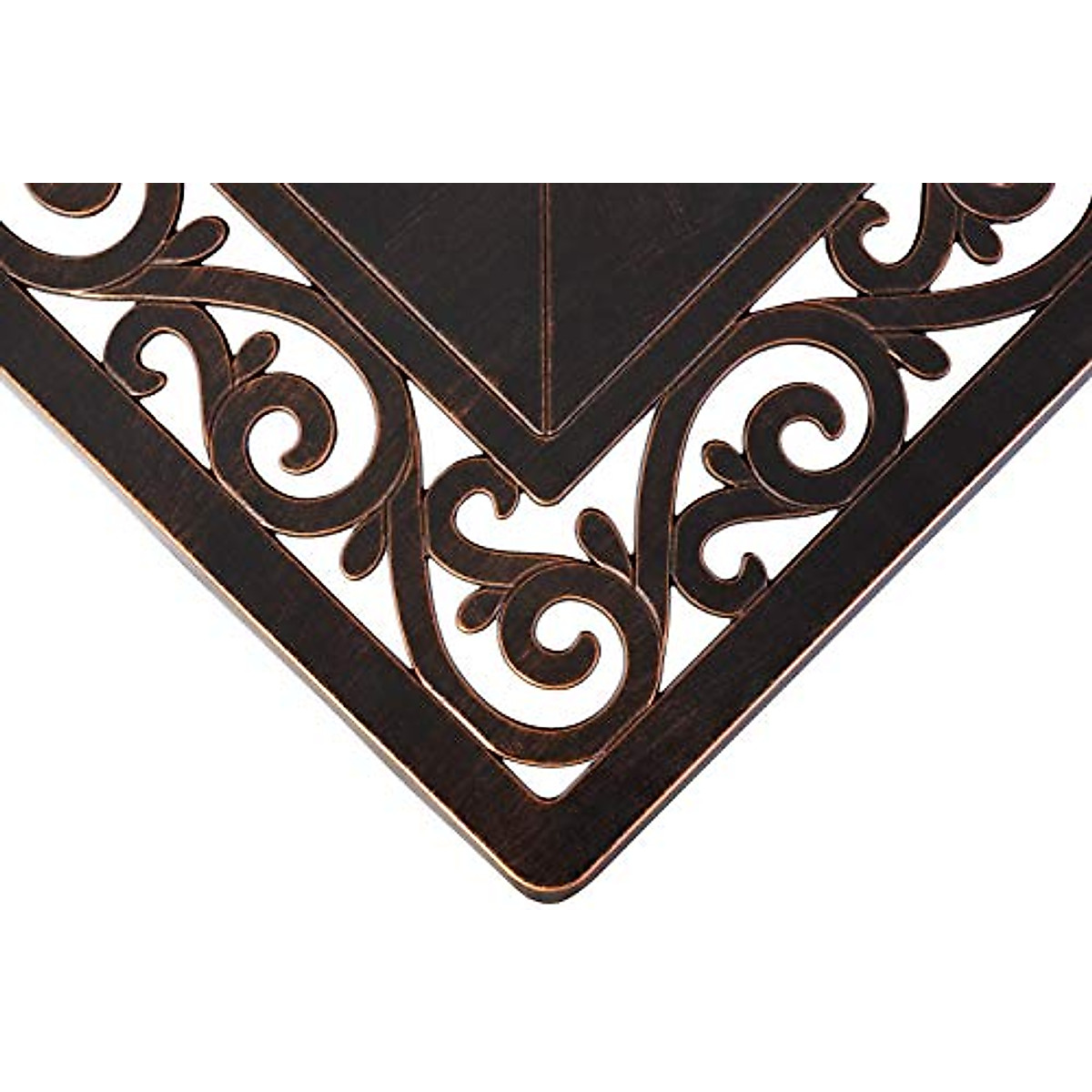 Fire Sense 62527 Sedona Aluminum Convertible Gas Fire Pit Table 55,000 BTU Outdoor Multi-Functional Fire Pit with Fire Bowl Lid, Nylon Weather Cover & Clear Fire Glass - Bronze Finish - Square