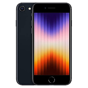 Apple iPhone SE 3rd Gen, 128GB, Midnight - Unlocked (Renewed)