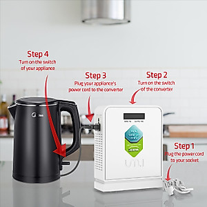 UMI 2000 Watt Step Up Voltage Converter 110V to 220V Transformers, Used in 110V/120V Countries, Convert from 110-120 Volt to 220-240 Volt - CE & CQC Certified