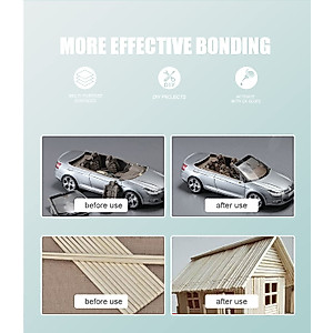 Craft,Model Glue, Glue for Model, Instantly Strong Adhesive for DIY Craft, Model, Miniature, Scrapbooking, Card Making, Photo, Toy, Decor, Crystal, Dries Clear, Wrinkle Resistant, Crack Resistant