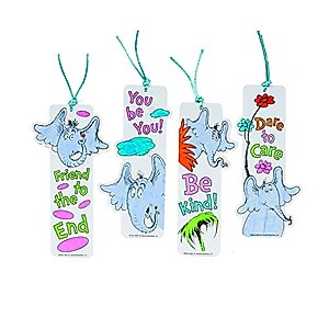 Color Your Own Dr. Seuss Horton Hears a Who Bookmarks - 48 Pieces