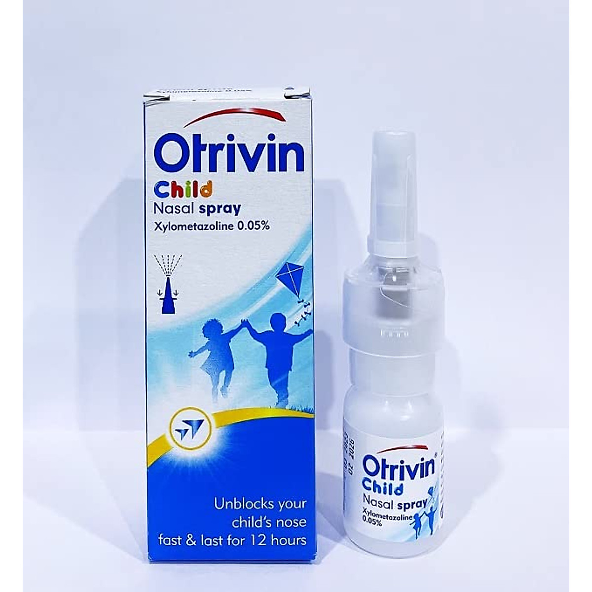 Otrivin child Nasal Spray 0.05% (60 Meterd dose, 0.33 Fluid ounzes) for Infant and Children Under 1 Year of Age and up to 6 Years of Age, Effective Unblocks Your Child's Nose Fast & Last for 12 Hours