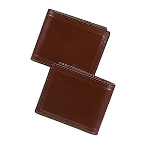 Cole Haan Men's RFID Slim Billfold Wallet, Tan Stitch, One Size