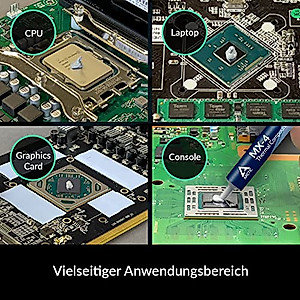 ARCTIC MX-4 (incl. Spatula, 8 g) - Premium Performance Thermal Paste for All Processors (CPU, GPU - PC), Very high Thermal Conductivity, Long Durability, Safe Application
