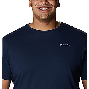 Columbia Men's Thistletown Hills Short Sleeve, Collegiate Navy Heather, Large