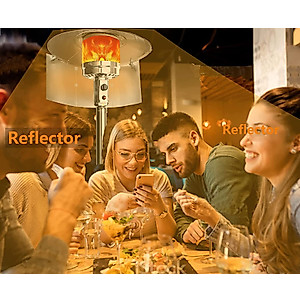 Patio Heater Reflector Shield Heat Focusing Reflector Outdoor Heaters for Patio Propane Heater Propane Heaters Indoor Heat Lamp Heat Shield