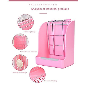 Yrvanity Rabbit Hay Feeder Guinea Pig Chinchillas Less Wasted and Mess Hay Rack Plastic Food Bowl for Bunny and Other Small Animals (Beige), Blue,Beige,Pink