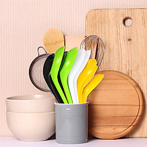 Hoolerry 50 Pieces Chinese Soup Spoons Bulk Asian Soup Spoons Melamine Ramen Spoons Colorful Japanese Soup Spoon for Wonton Pho Miso Ramen Rice Noodle, 5 Colors