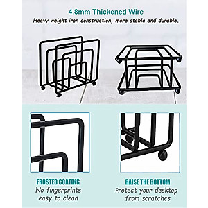 Napkin Holder Freestanding Metal Tabletop Tissue Dispenser for Tables, Dining, Kitchen, Restaurant, Picnic (Black)