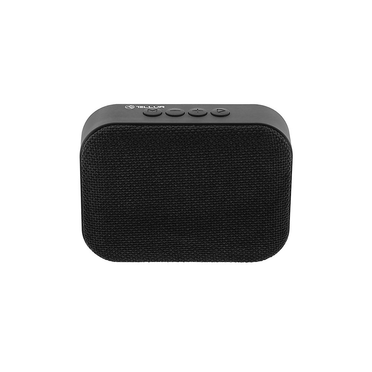 TELLUR Callisto Portable Bluetooth Speaker, Ultra Compact Fabric Design, FM Portable Radio Speaker, Hands-Free, USB, MicroSD/TF, MicroUSB Aux Port (Black)