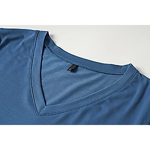 Vozanet Women's V Neck Sexy Pajamas Capri Sets Full Printed Flowers Ladies Sleepwear V Neck Floral Nighty XL to 5XL, Blue, 4X-Large