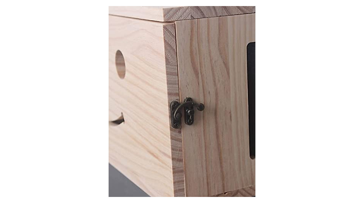 Solid Wood Network Set-Top Box, Wall Mounted Wooden Wireless Wifi ...