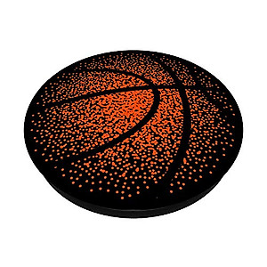 Cool Basketball Pixel Art Black Gift For Boys or Girls PopSockets Swappable PopGrip